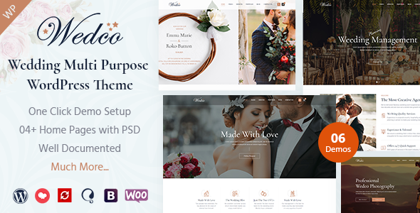 WedCo - Wedding WordPress Theme by ThemetechMount | ThemeForest